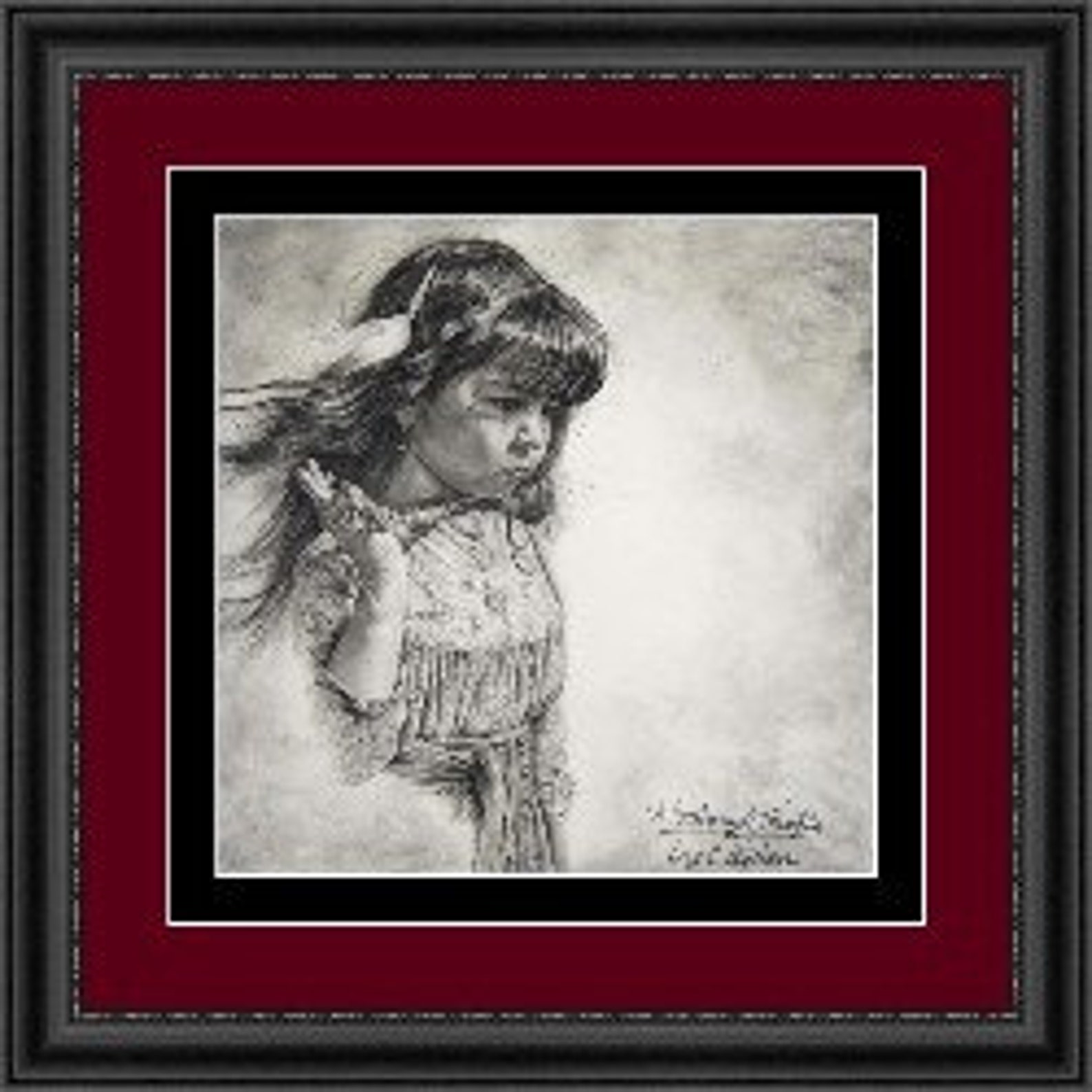 Native American Art, A Gathering of Thoughts, Print of a Native ...