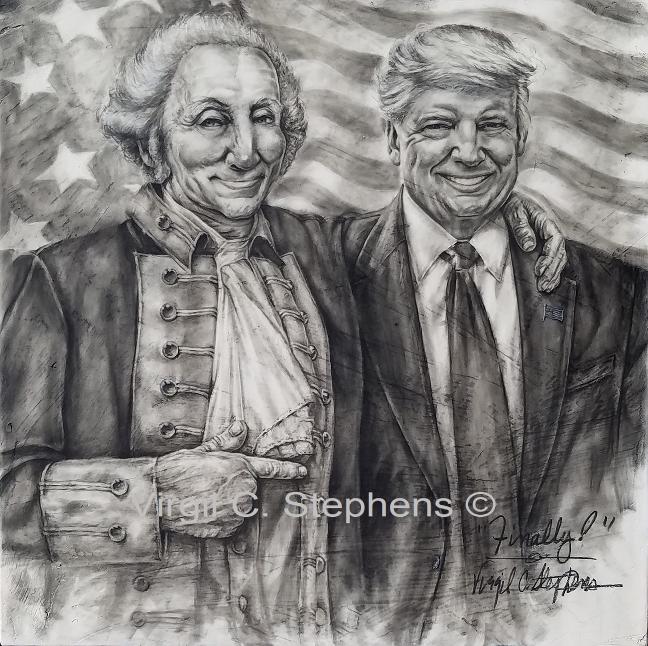FINALLY, President George Washington and President Trump, Patriotic ...