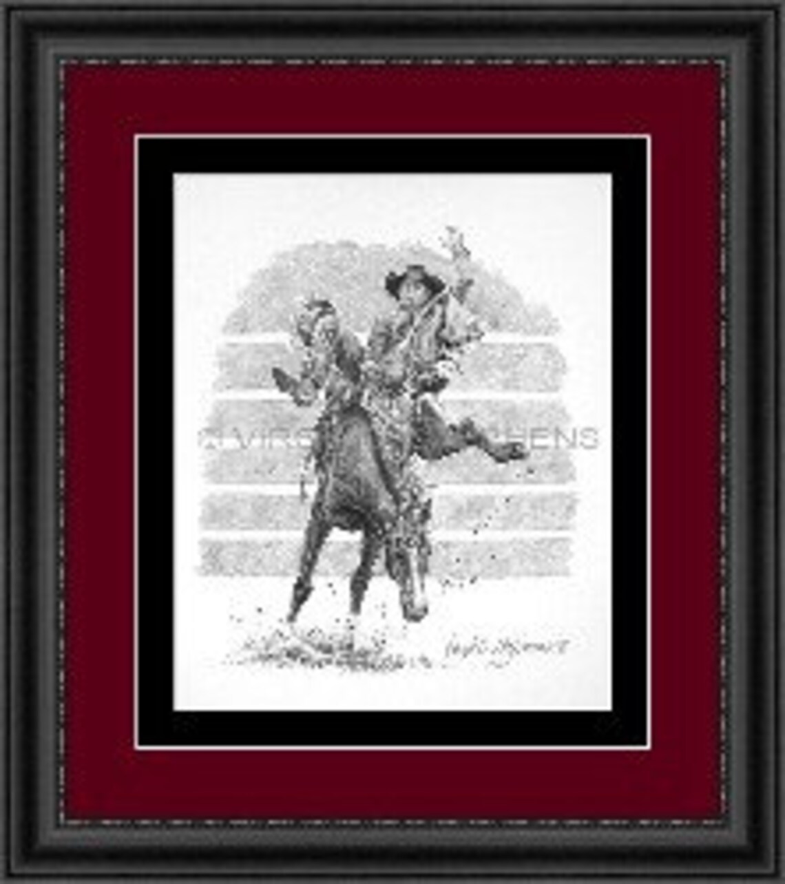 8x10 Cowboy Western Fine Art Print, "bareback" ORIGINAL ARTIST -high ...