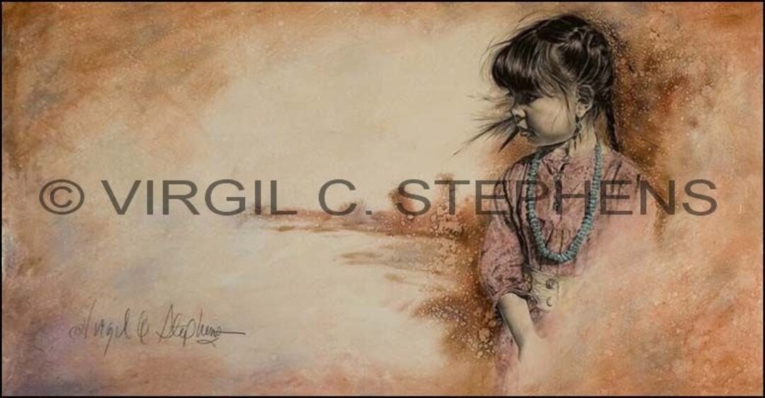 Native American Art, Deep Thoughts, Print From the Original Oil ...