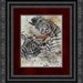 Zebra Painting, Scars and Stripes Print of Two Zebras Fighting, African ...