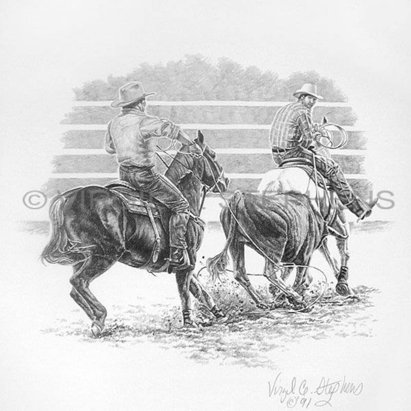Team Roping - Etsy