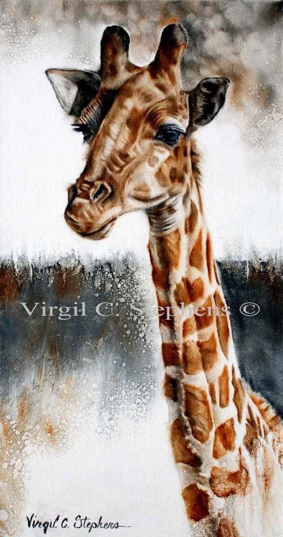 African Giraffe Painting