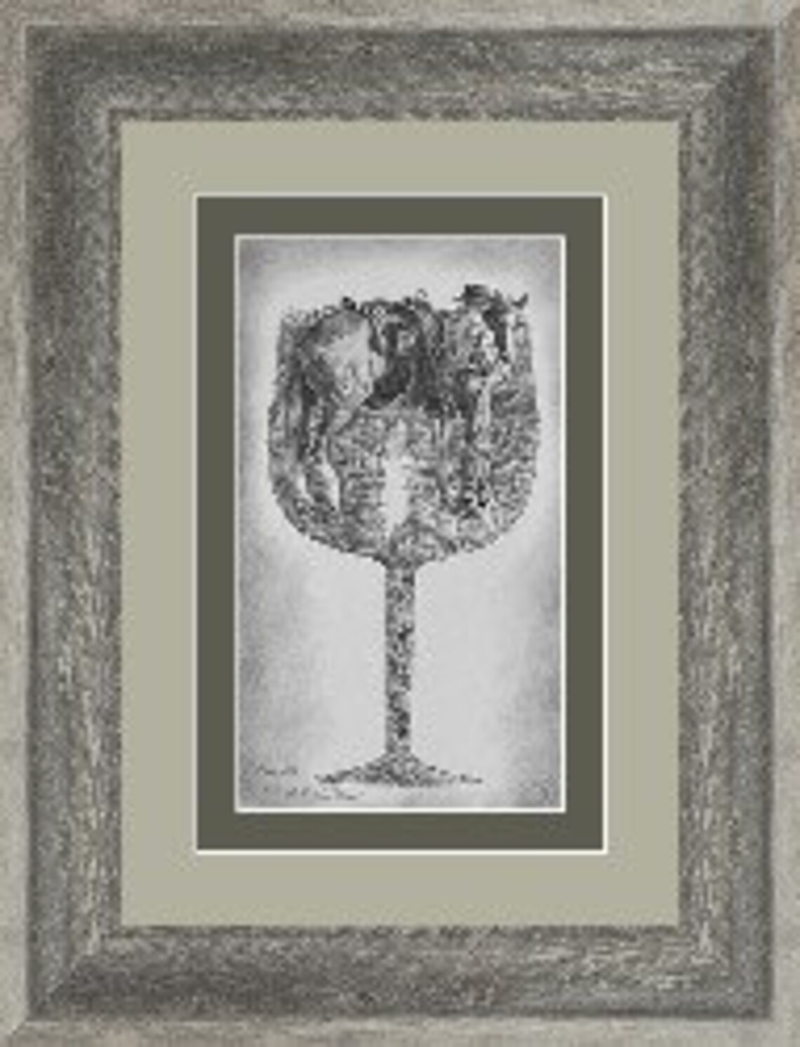 Wine Art Trail Ale Drawing of a Cowboy Standing With His - Etsy
