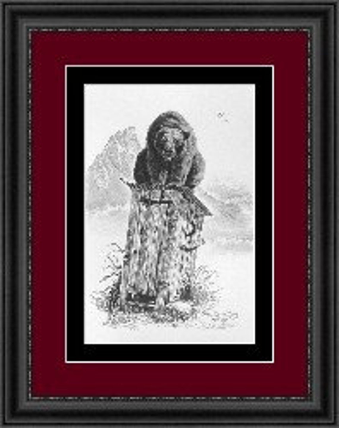 Outhouse Art, How Big A Boy Are Ya, Outhouse Drawing of a Bear on an ...