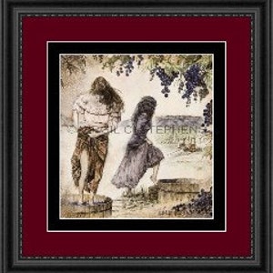 16x17, 20x22 Grape Stomping Art Print | Vineyard Wall Decor | Wine ...