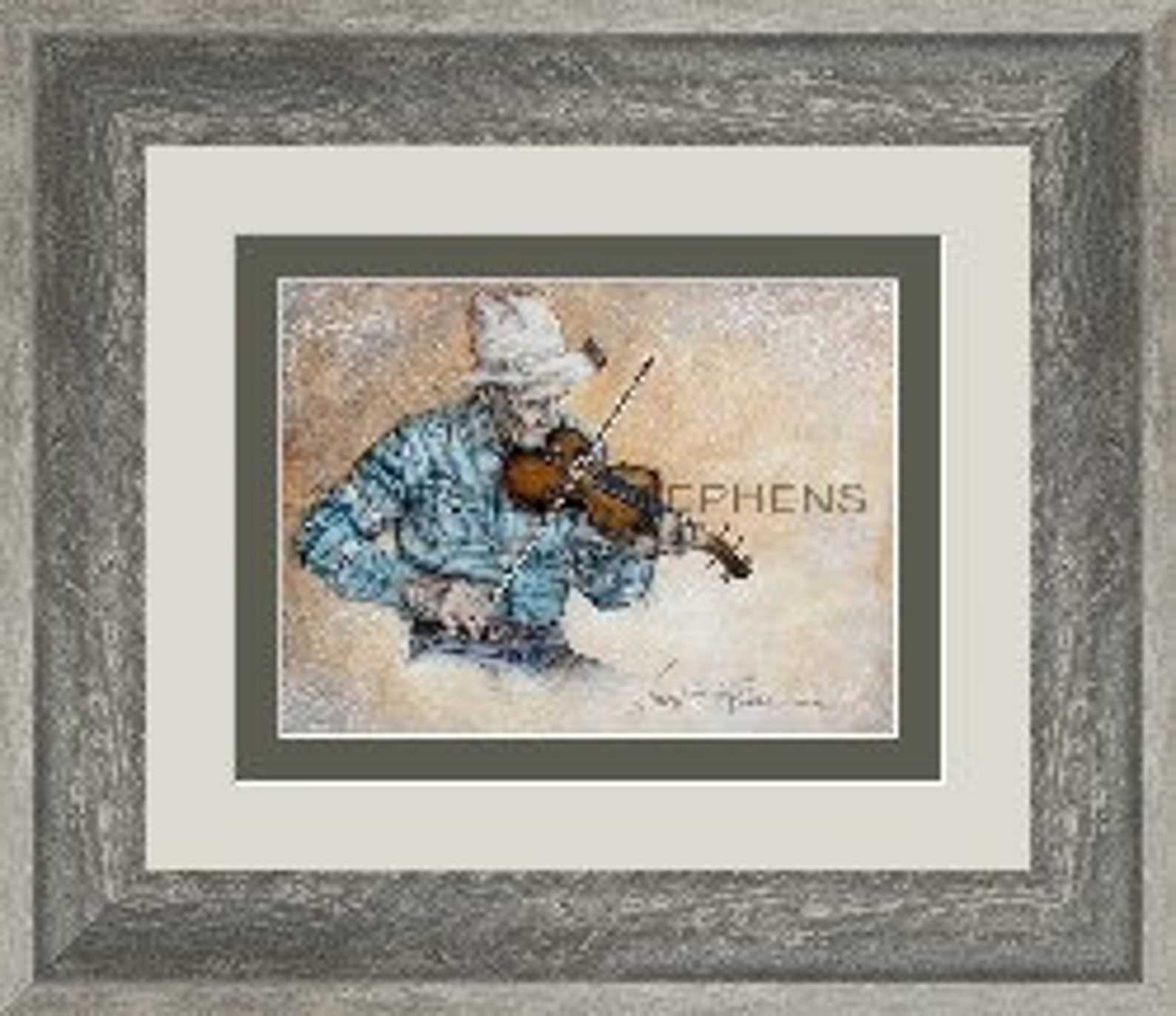 Fiddle Player, Hillbilly Heaven, Print From My Original Oil Painting of ...