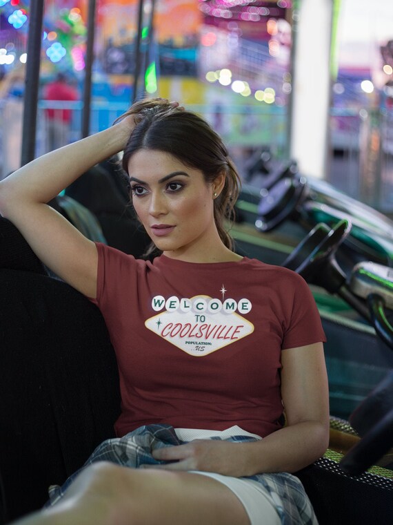 Welcome to Coolsville Population Us Tee Vintage Style Sign - Etsy