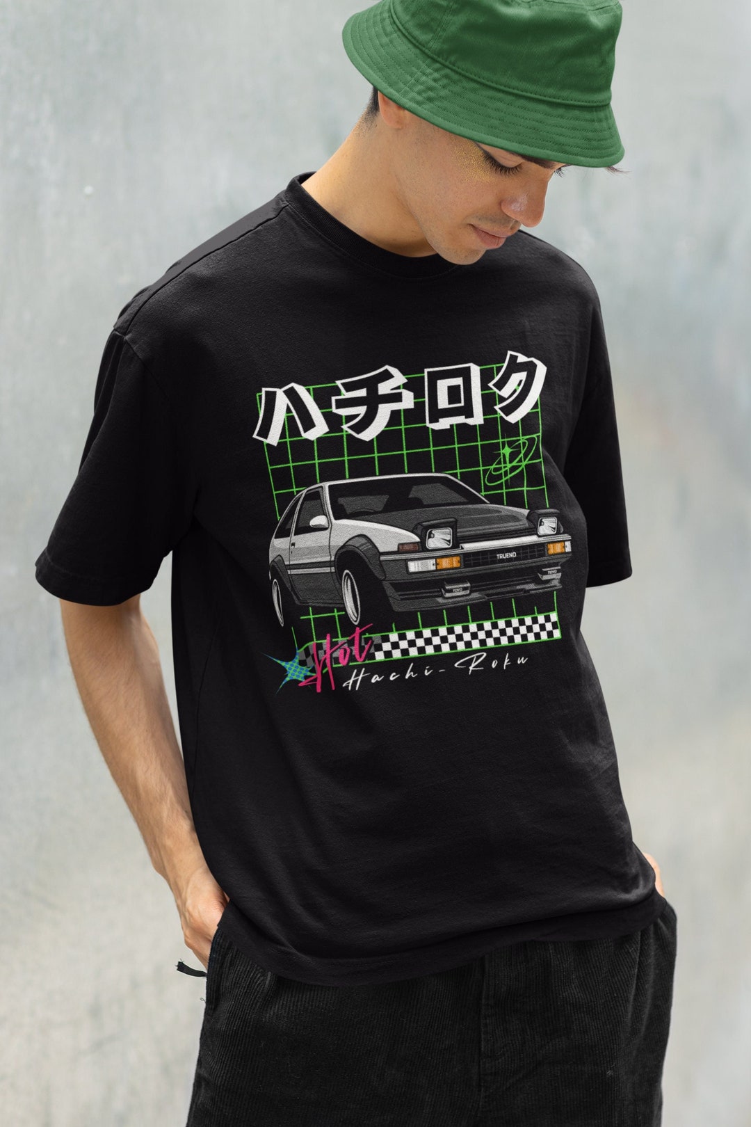 Hot Hachi Roku Vintage Aesthetic Shirt | AE86 Trueno Graphic Tee | 80s ...