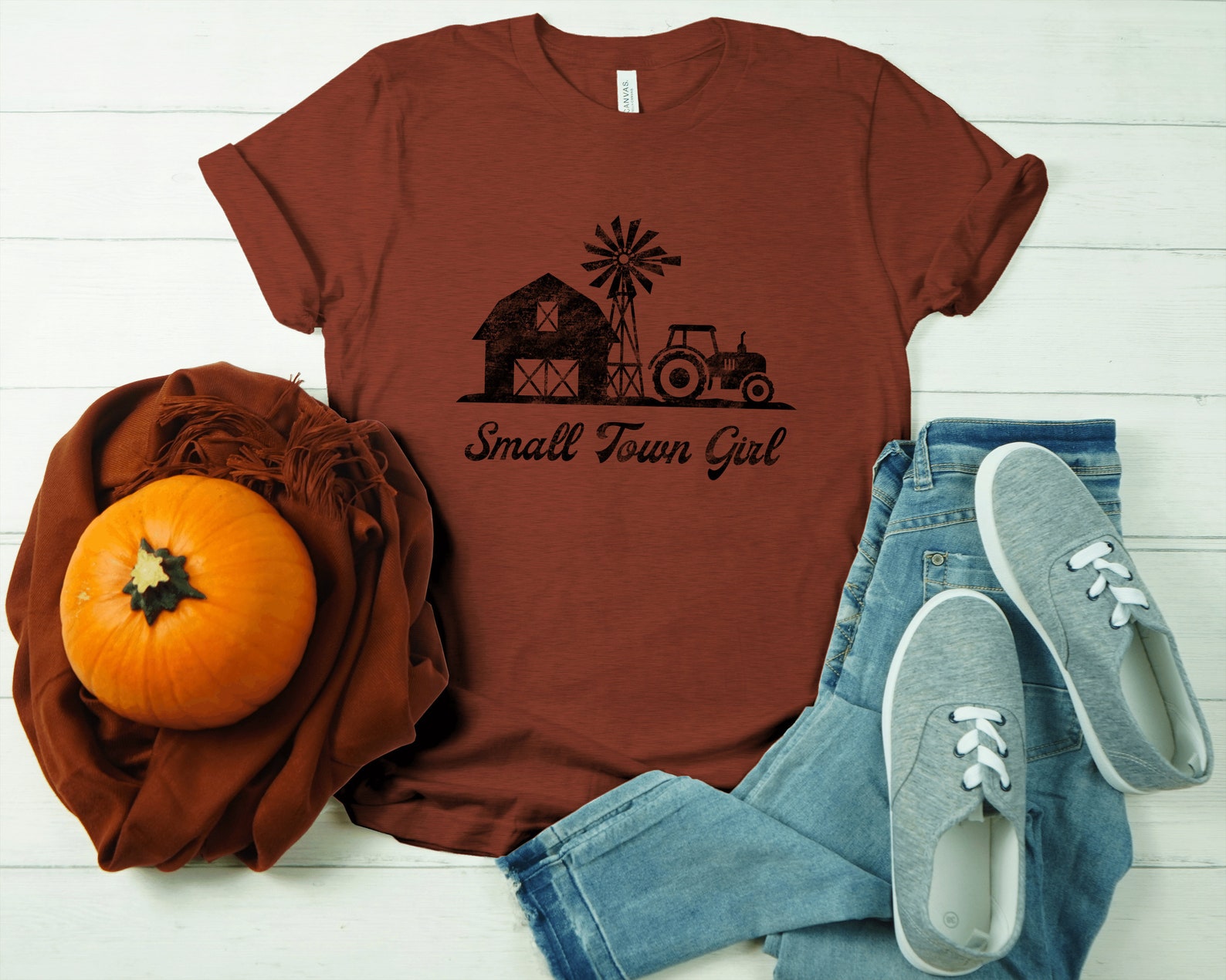 Small Town Girl Farm Girl T-shirt Midwestern Southern - Etsy