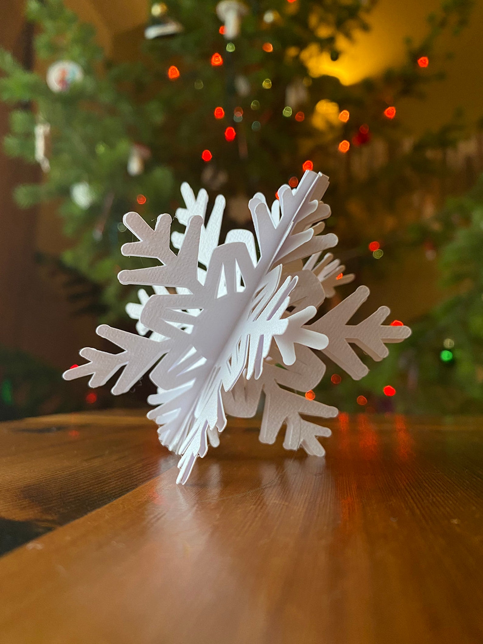 3D Snowflake Cricut SVG Pattern DIY Snowflake Winter Decor Silhouette ...