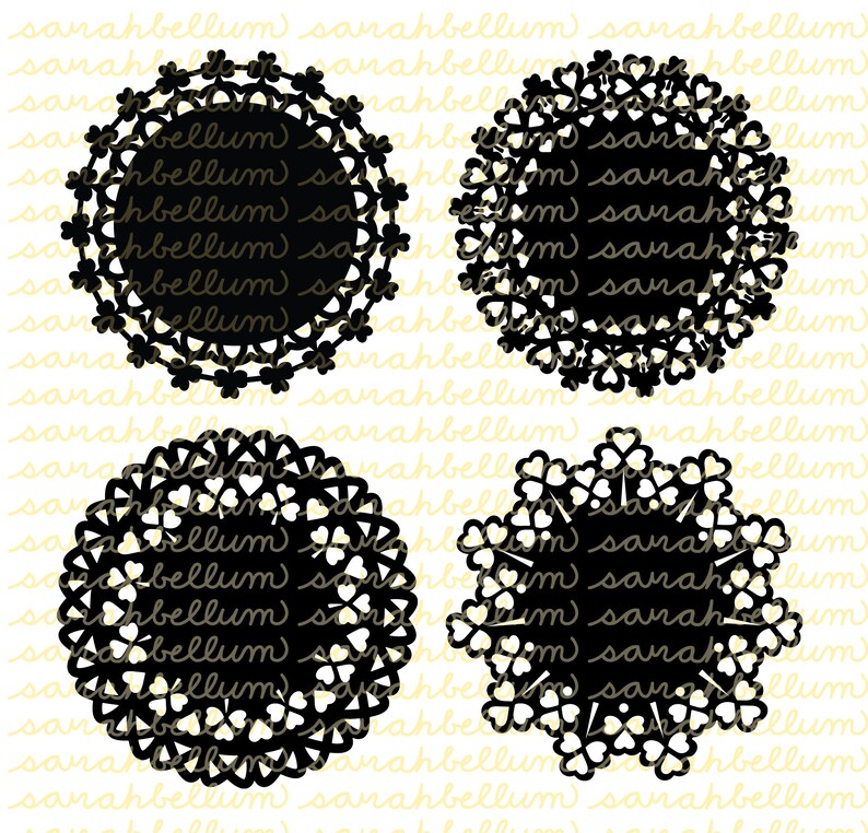 St. Patrick's Day Drink Coaster Doilie Cricut SVG Pattern - DIY Drink ...