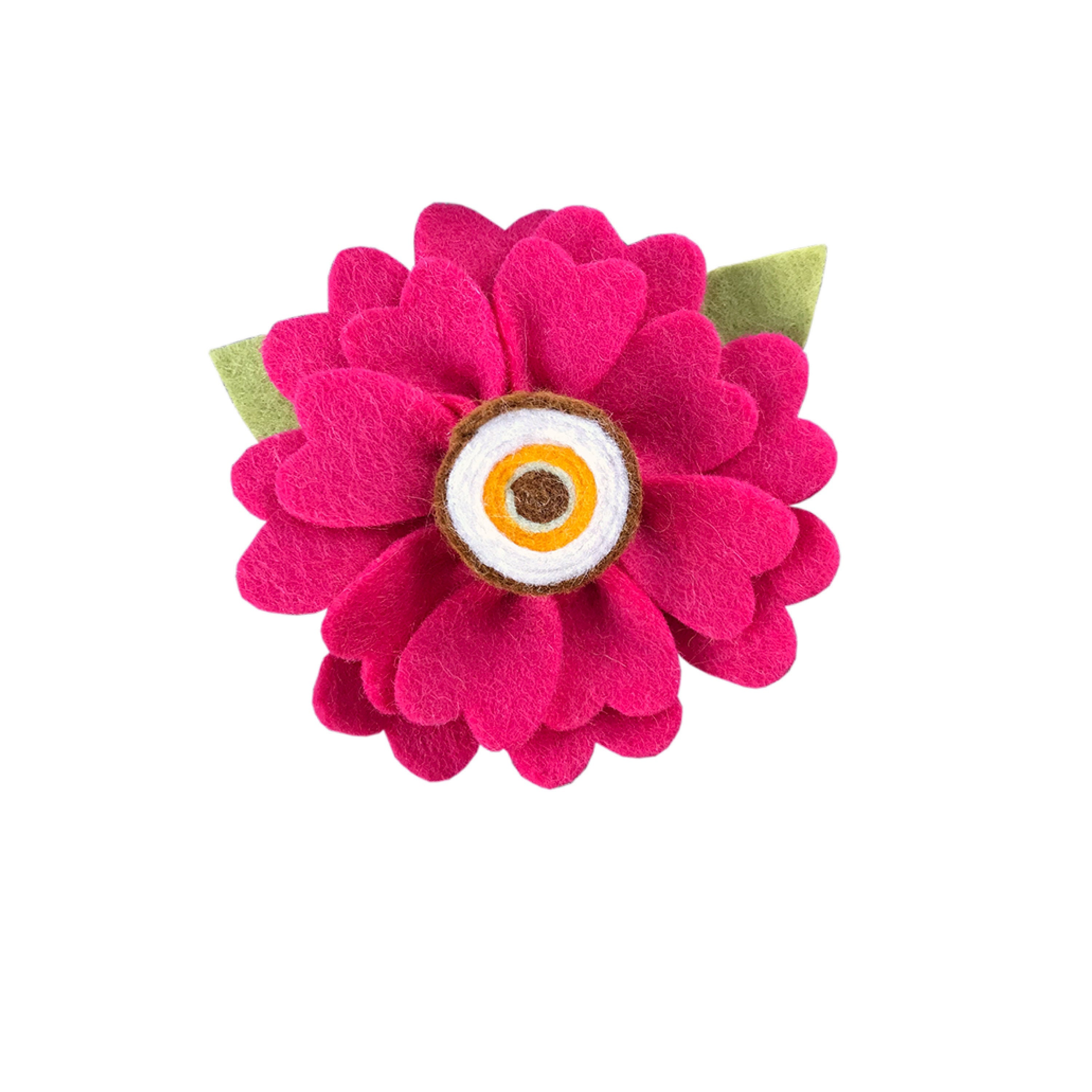 PDF Pattern & Tutorial: Felt Flower Pattern With Rounded Petals and ...