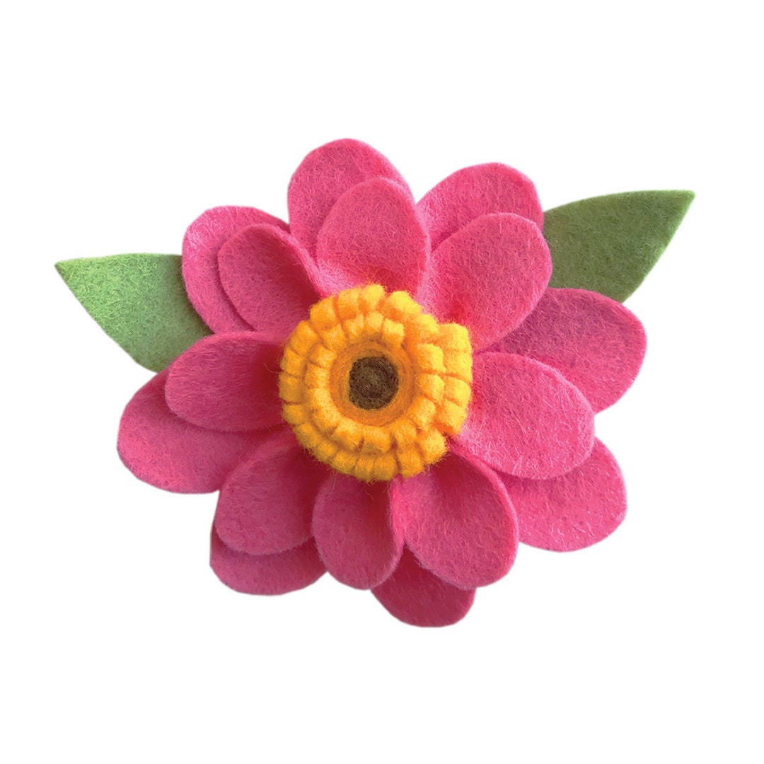 PDF Tutorial: Felt Flower Pattern With Rounded Petals and Leaves - "the ...