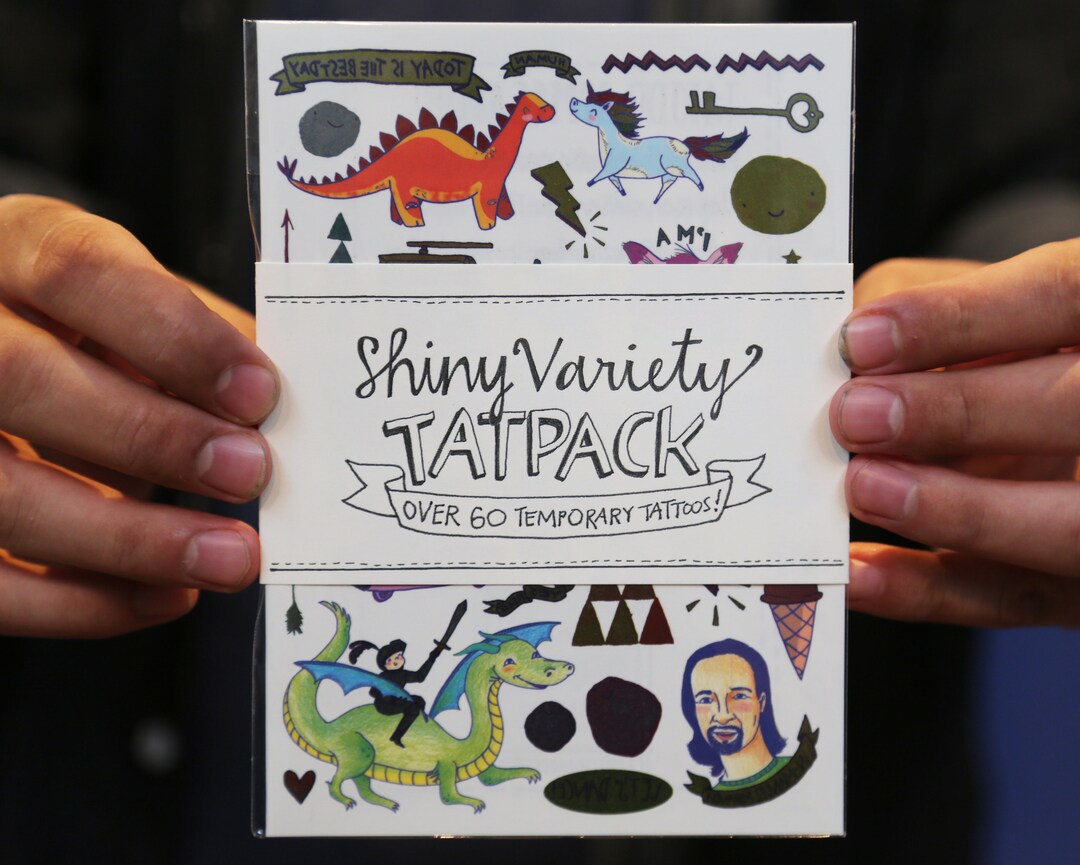 Metallic Temporary Tattoos - Temporary Tattoos - Temporary Tattoo Set ...