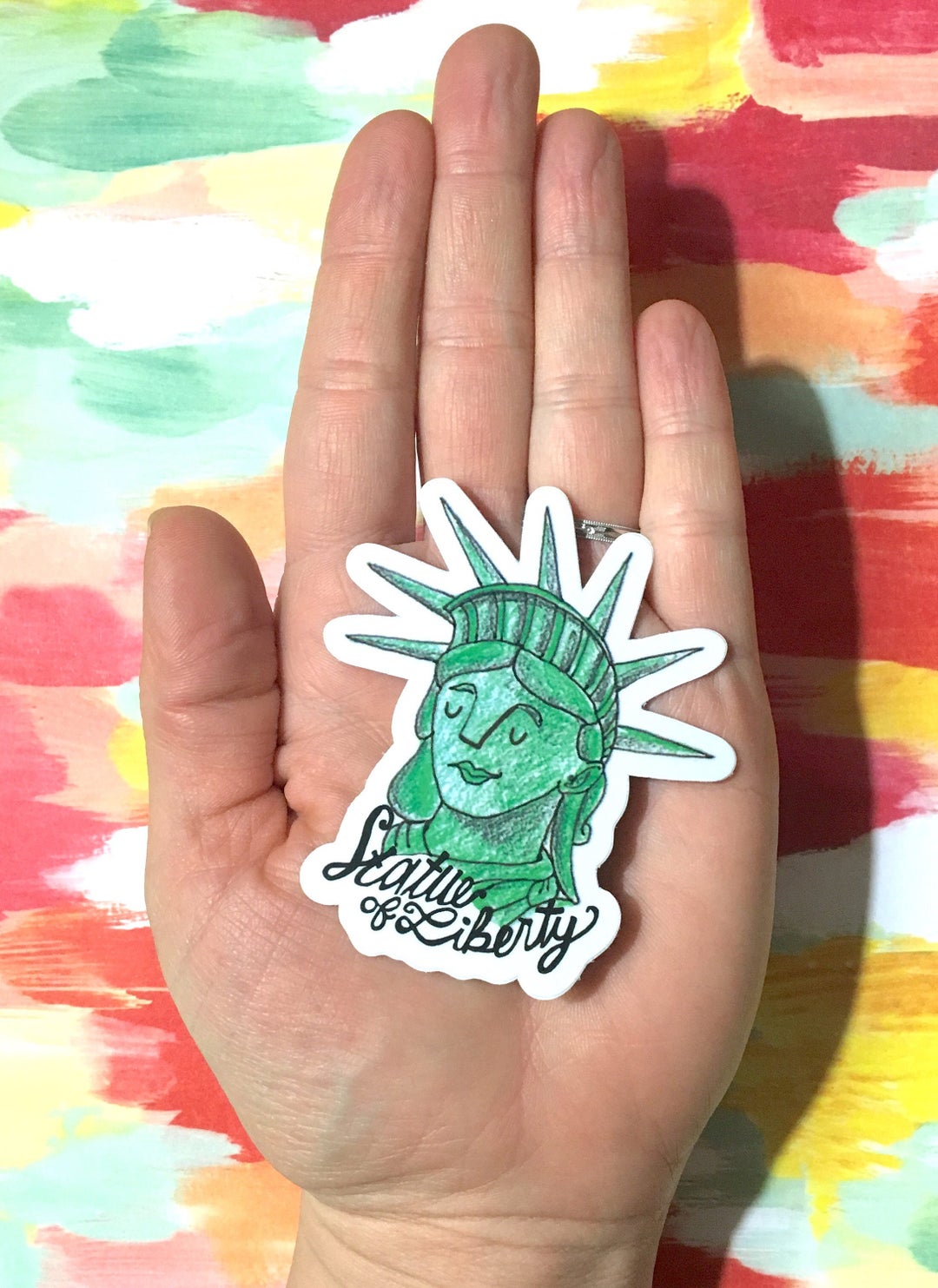 Statue of Liberty Vinyl Sticker - NYC Sticker - New York City Accessory ...