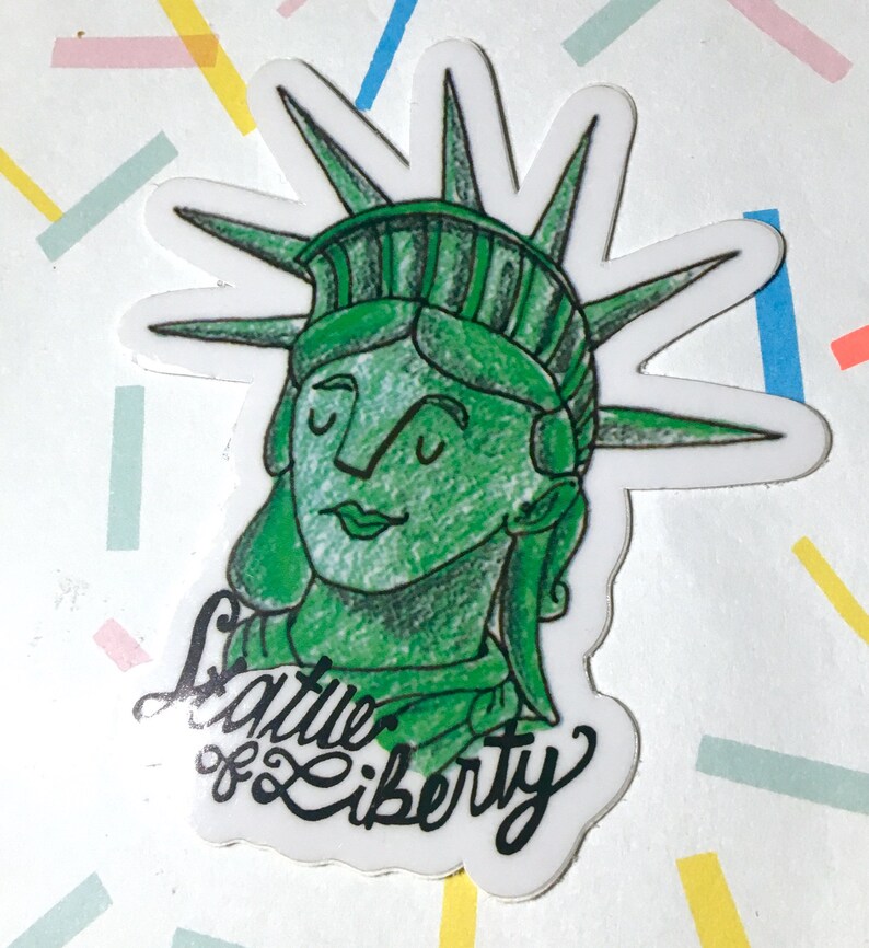 Statue of Liberty Vinyl Sticker ETIQUETA de nueva York - Etsy España