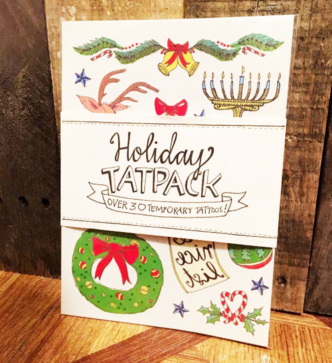 Christmas Temporary Tattoos - Holiday Party Favors - Christmas Party ...