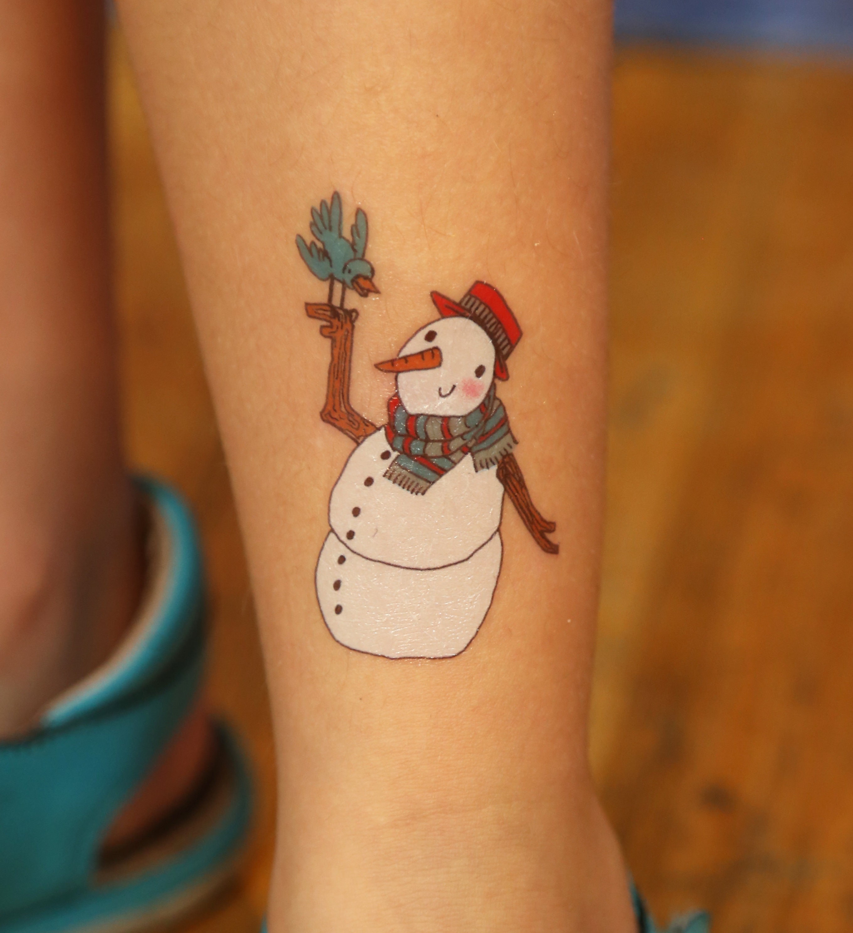Winter Temporary Tattoos Holiday Party Favor Christmas | Etsy