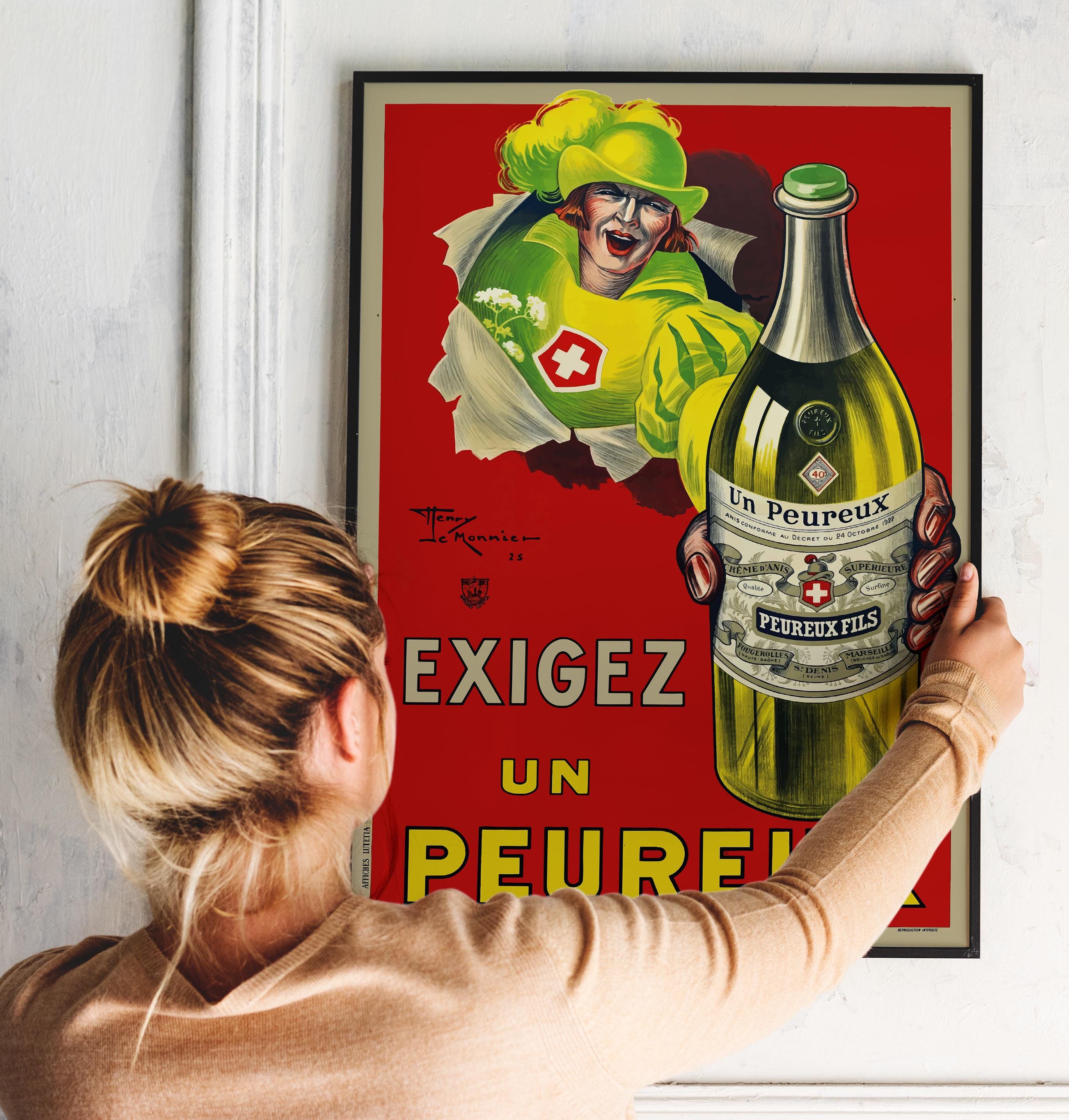 Exigez Un Peureux by Henri Lemonnier Circa 1925 | Art Print Ad Vintage ...