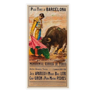 Set of Five (5) Spanish Bullfight Advertisement Posters - La Corrida De ...