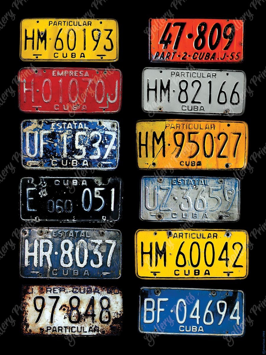 Cuba License Plate - Etsy