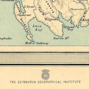 Clans of Scotland Historical Map Vintage Reprint | Highland Clan ...