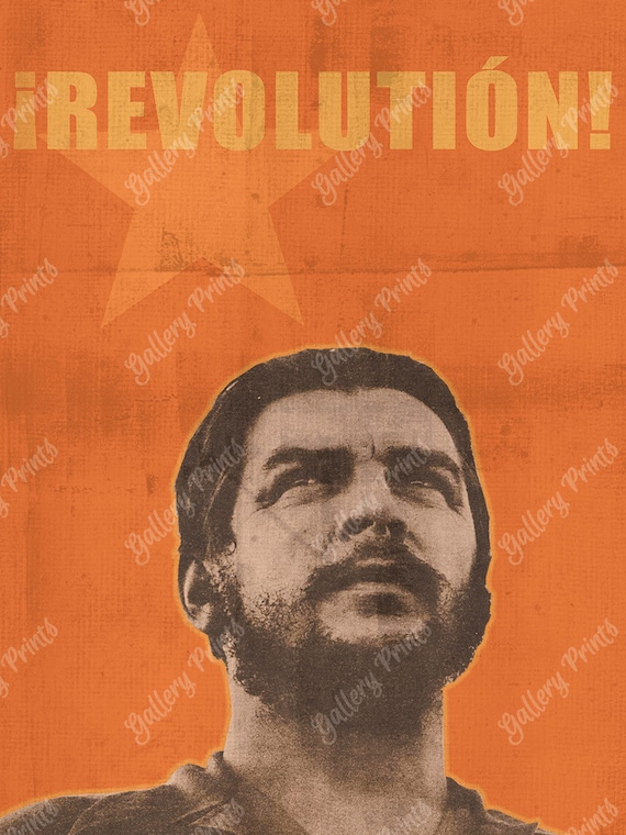 Che Guevara Revolution Poster CHE GUEVARA POSTER CUBAN REVOLUTION WALL