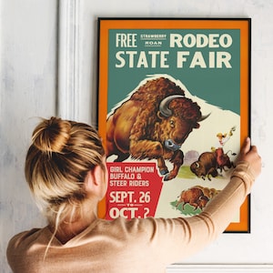 Free Strawberry Roan | State Fair Rodeo Advertisement | Girl Champion ...