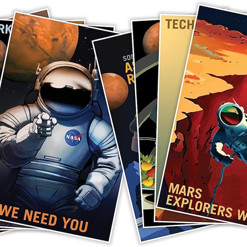 Nasa Retro Poster Space - Etsy