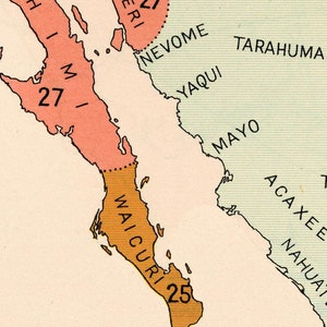 Map of Native American Indian Tribes and Linguistic Stocks 1650 by ...
