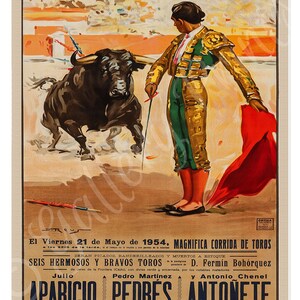 Set of Two (2) Spanish Bullfight Advertisement Posters | La Corrida De ...