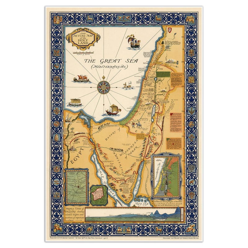 Map of Jesus - Etsy