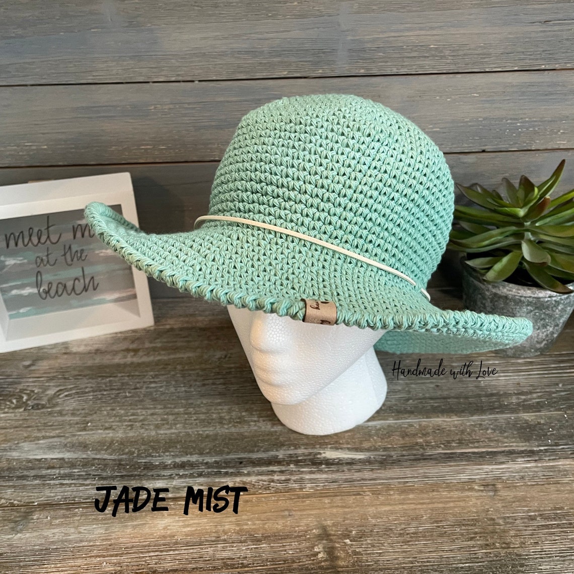 Summer Narrow Brim Hat Crochet Sun Hat Handmade - Etsy