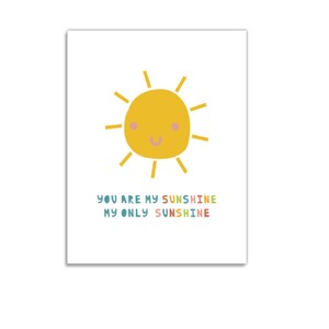 You Are My Sunshine Nursery Decor - Set of Four 11x14" Prints ...
