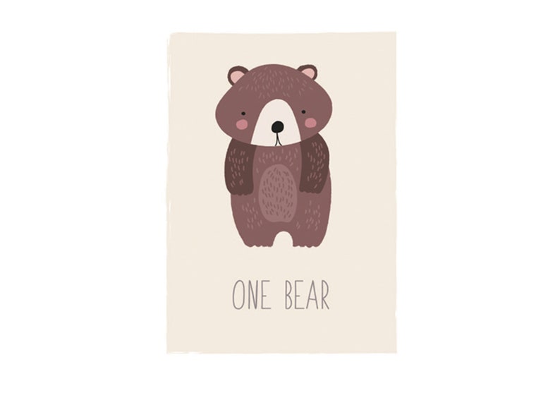 Woodland Wall Decor Forest Animals Counting Cards Perfect - Etsy