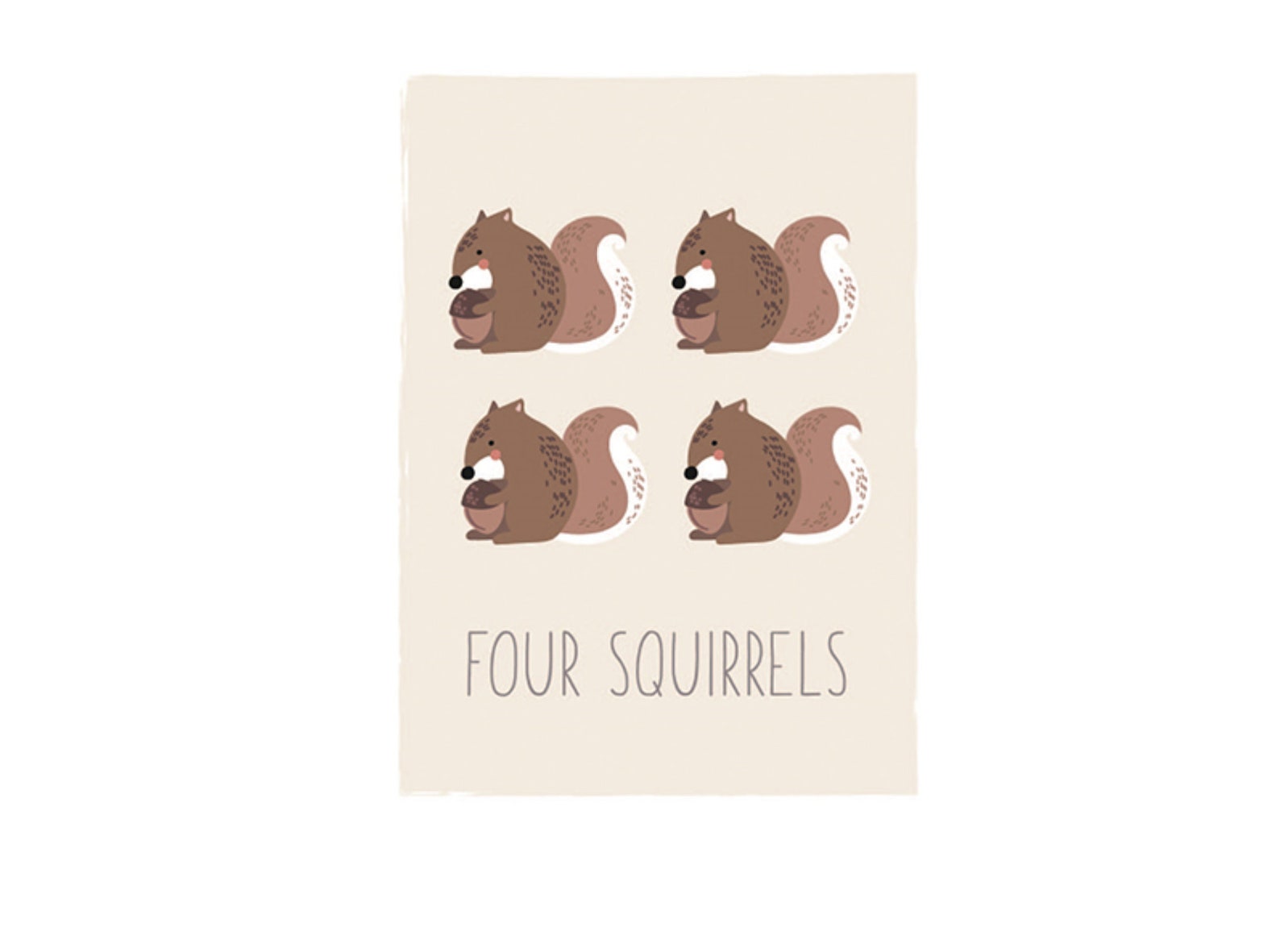 Woodland Wall Decor, Forest Animals Counting Cards, Perfect Baby Shower ...