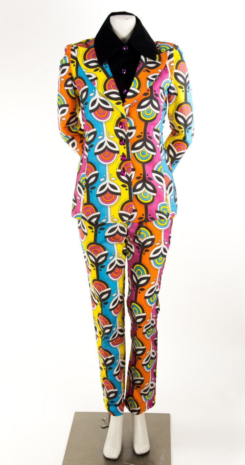Oliver Hibert Print Suit/ Psychedelic Suit/ Custom Print Suit/ Oliver ...