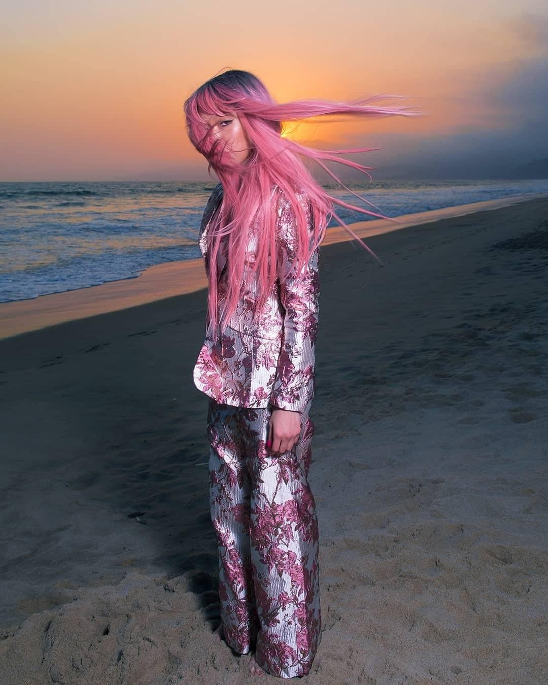 Rose Gold Brocade Palazzo Pant Suit: Custom Tailored Floral Suit - Etsy