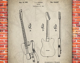 Fender blueprint | Etsy