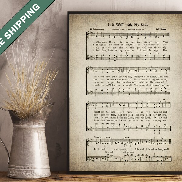 Hymn Wall Art - Etsy