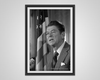 President Ronald Reagan punching Legendary Boxer - Etsy