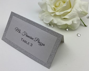 Glitter Place Card - Etsy