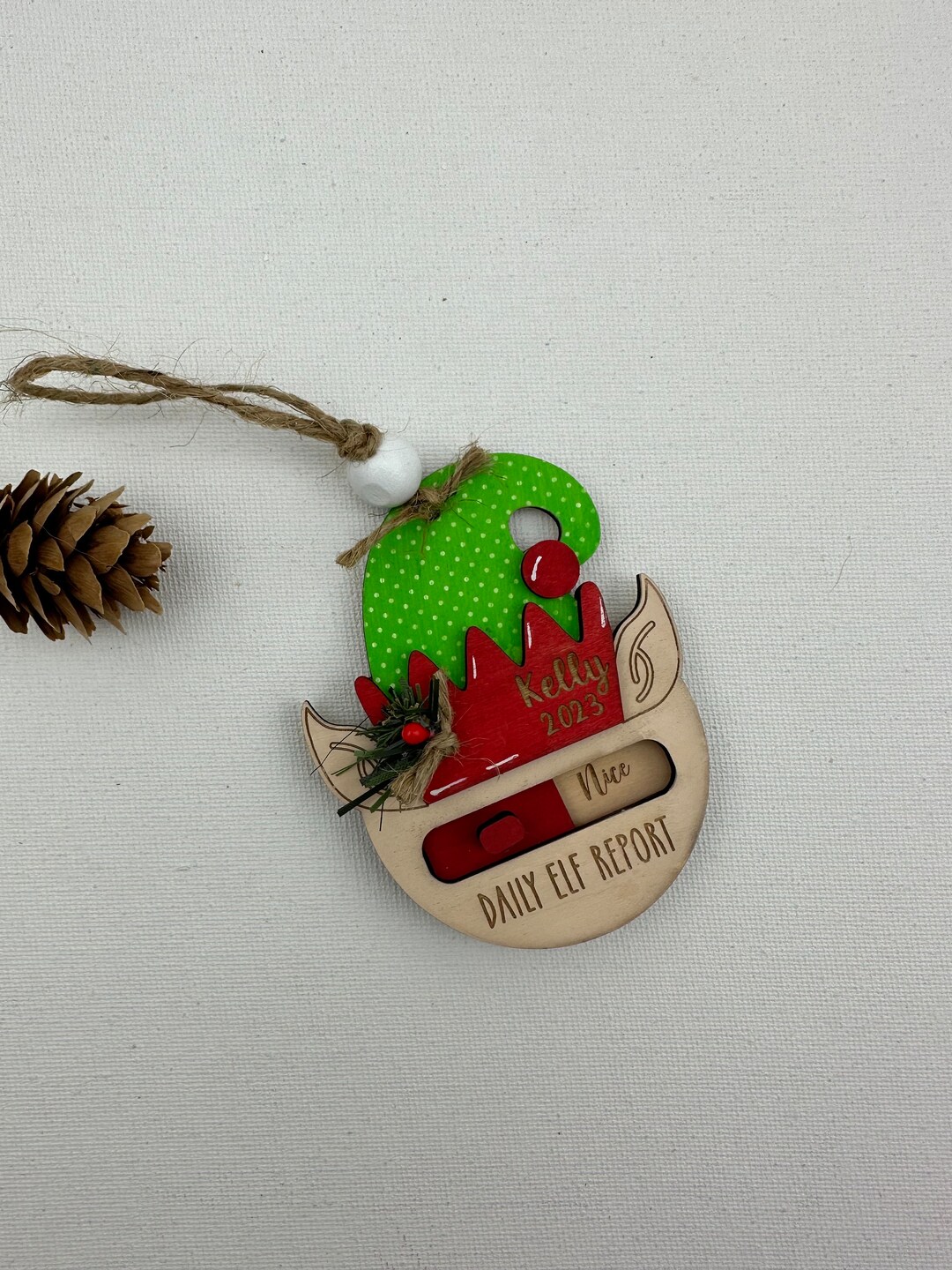 Daily Elf Report Ornament, Elf Meter, Interactive Ornament, Childrens ...