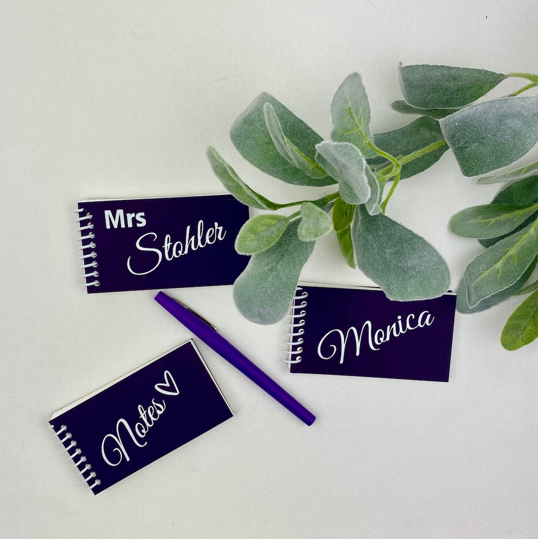 Personalized Mini Notebook, Personalized Teachers Notepad, Mini ...