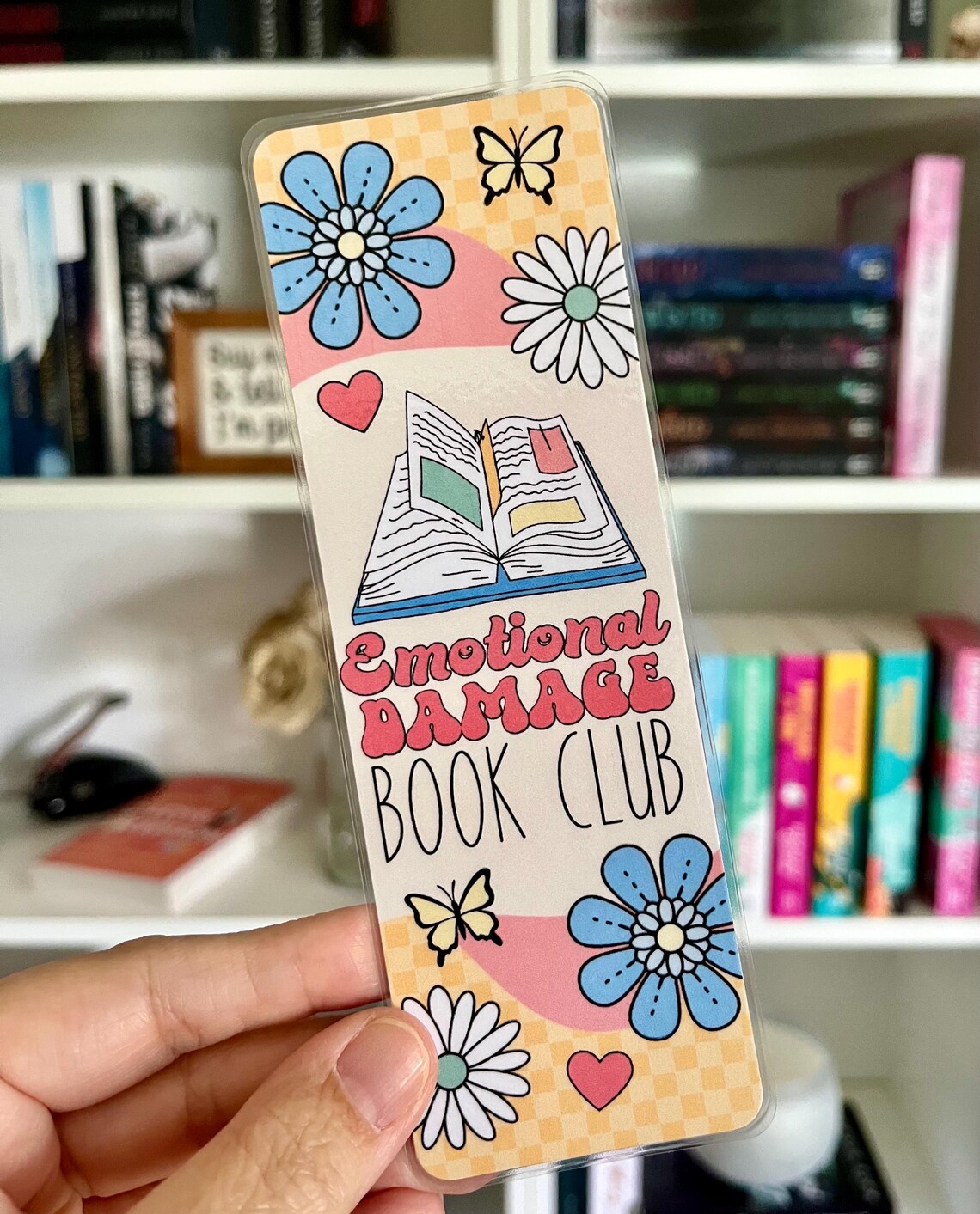 Emotional Damage Book Club Bookmark, Gift for Book Lover - Etsy