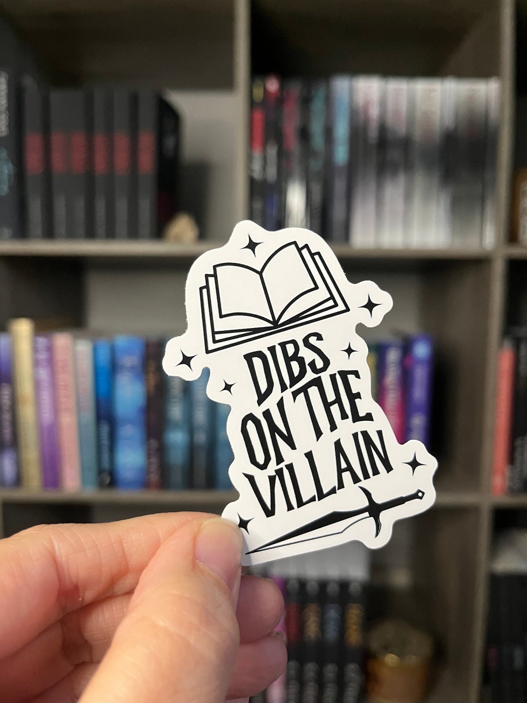 Dibs on the Villain Sticker, Bookish Sticker, Book Lover, Smut Books Stickers, Villain Lover ...