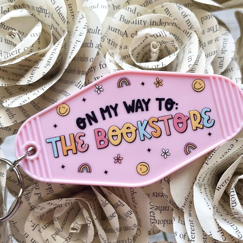 Bookish Keychain - Etsy