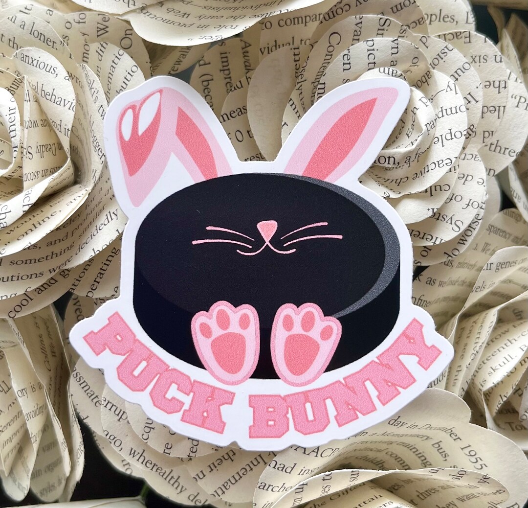 Puck Bunny Sticker, Bookish Sticker, Book Lover, Hockey Romance Sticker ...