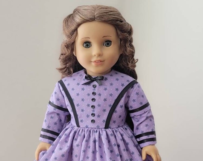 18 Doll Clothes Historical Civil War Era Gown Fits American Girl Marie